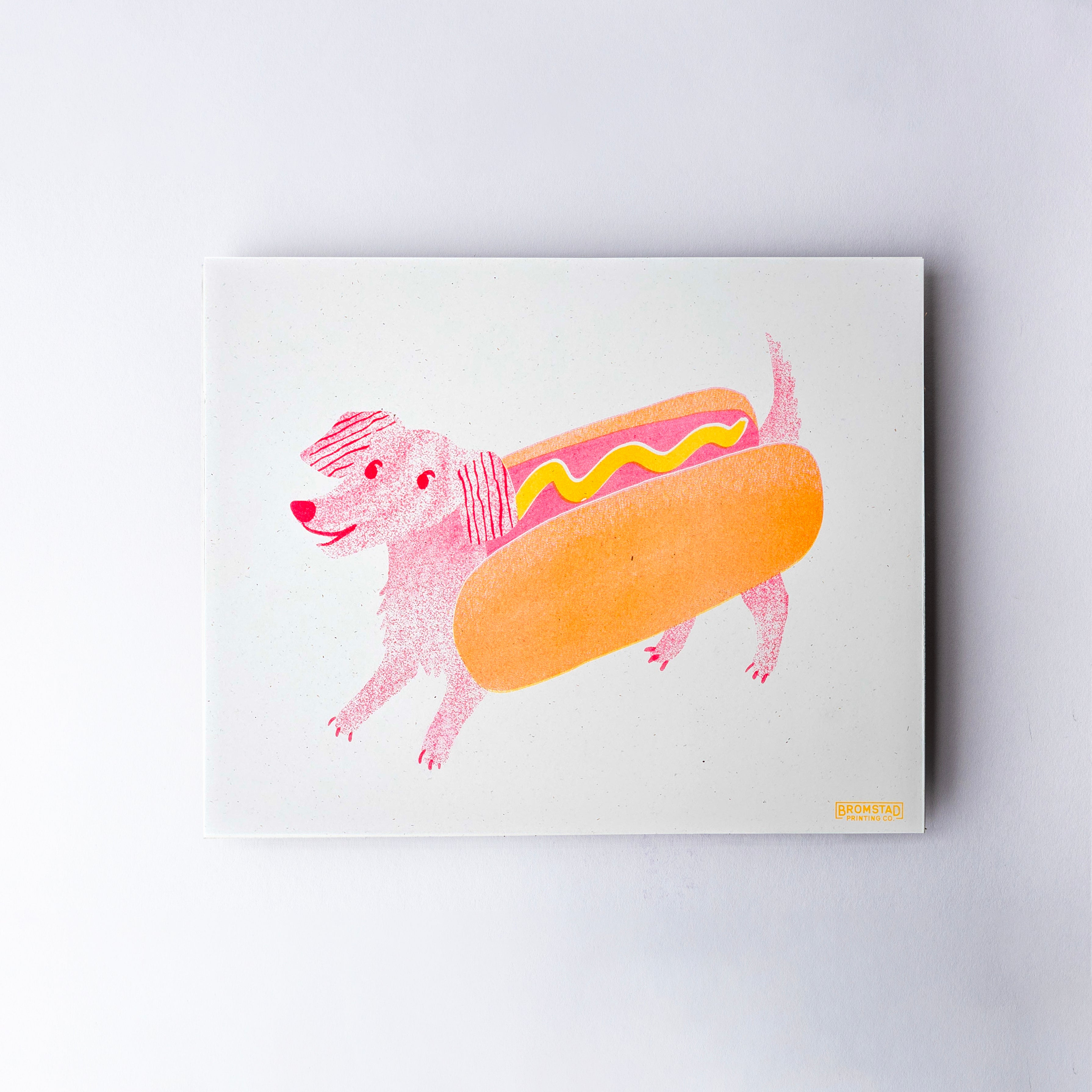 Hot Dog - Risograph Print – Bromstad Printing Co.