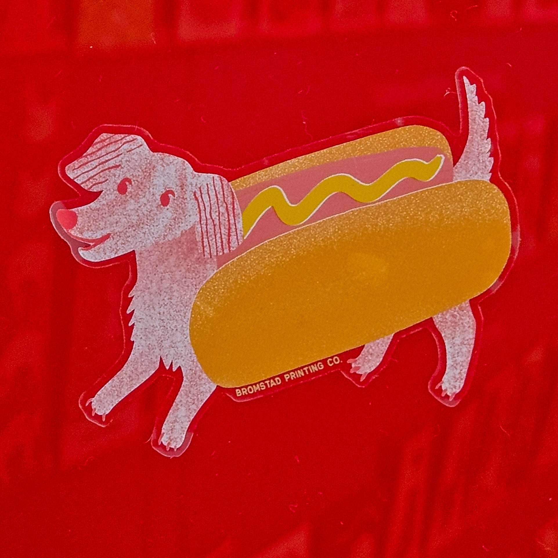 Hot Dog Clear Sticker – Bromstad Printing Co.